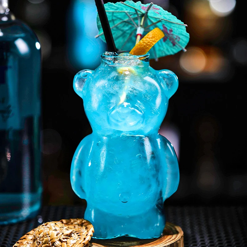Bear-Shaped-Glass-Cup-Creative-Cocktail-Glasses-Cups-Transparent-Juice ...