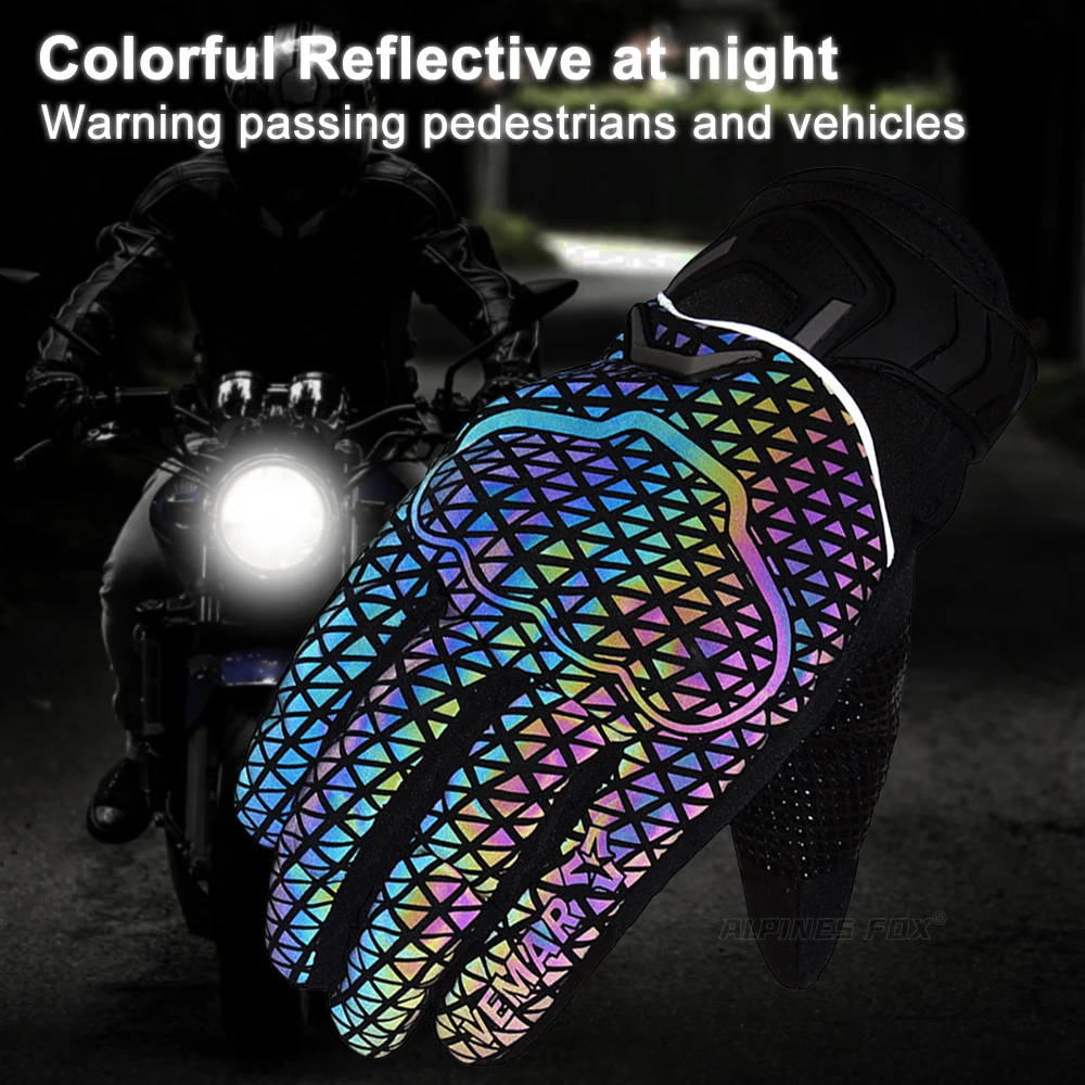 SUOMY-Motorcycle-Glove-Summer-Man-Breathable-Mesh-TPU-Reflective ...