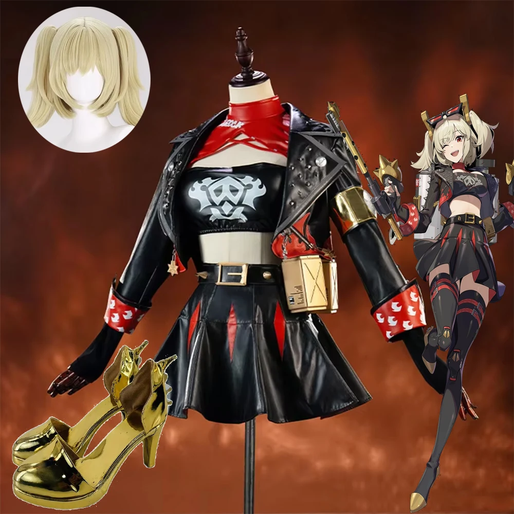 Zenless-Zone-Zero-Burnice-Whita-Cosplay-Costume-Wig-Leather-Skirts-Coat ...