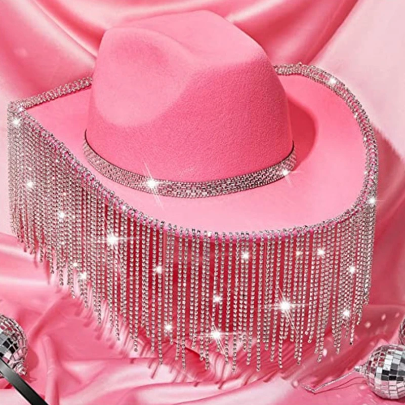 Rhinestones-Cowgirl-Hats-Glitter-Rave-Cow-Girl-Hat-with-Rhinestones ...