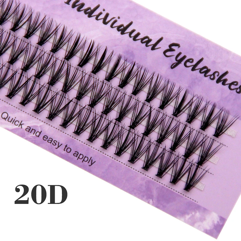 FAIRYTIS 60pcs 20D/10D Premium Eyelash Extension Natural 3D Individual ...