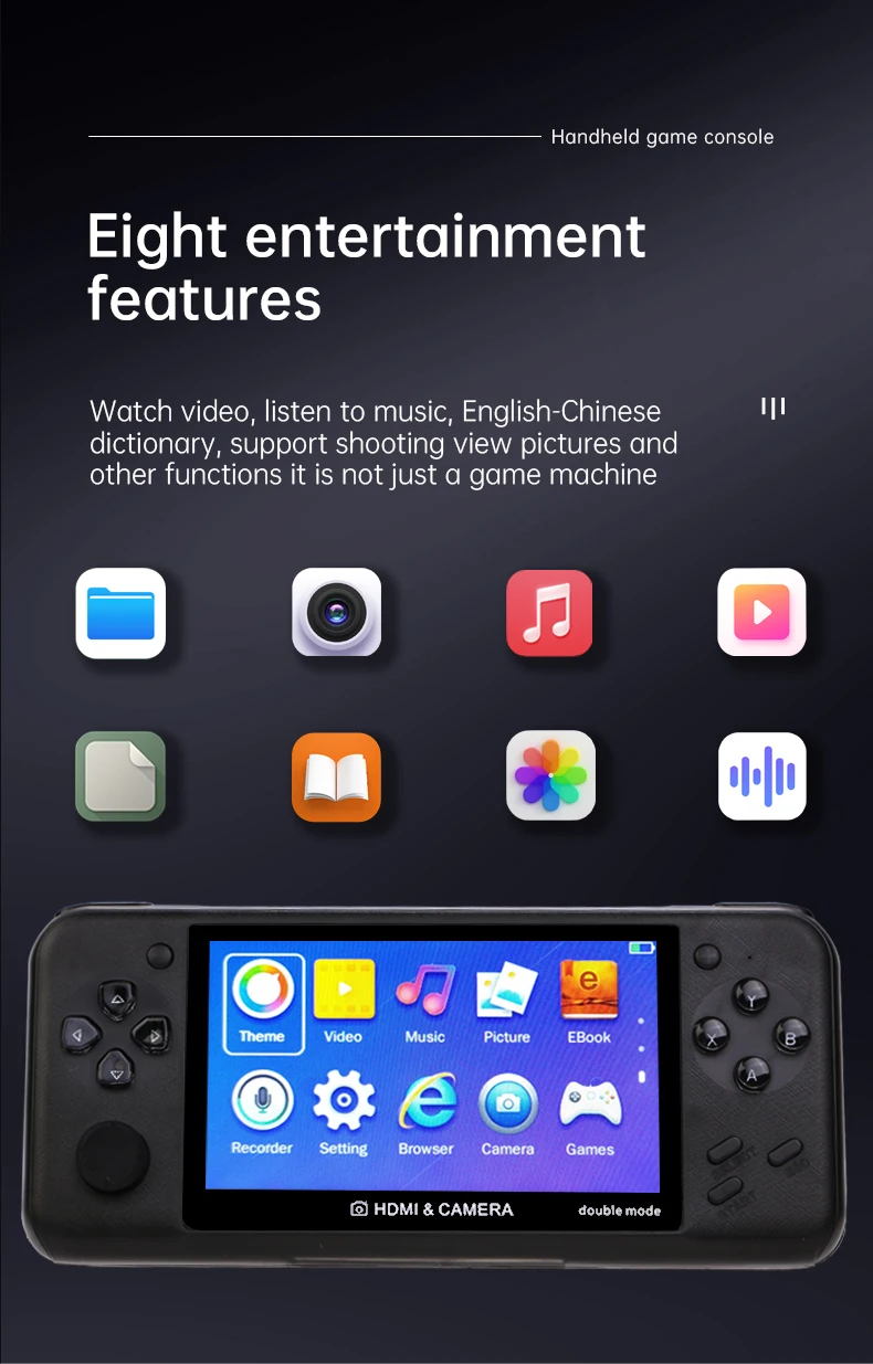 NEW XY-10 8G 4.3inch Game Console Portable Camera MP5 LCD Rechargeable ...