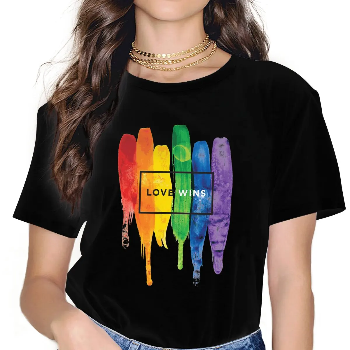 LOVE-WINS-Gray-LGBT-Pride-Love-Allyship-Women-T-Shirt-Fibre-Graphic ...