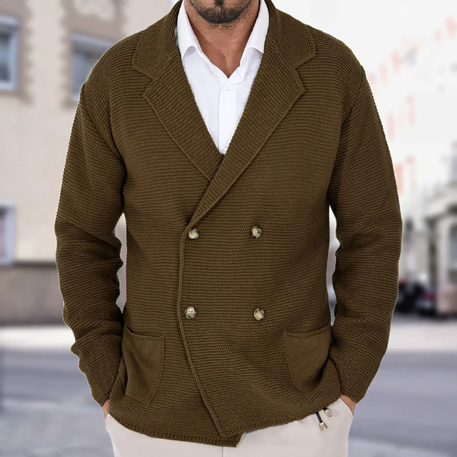 Men-Knitted-Cardigan-Fall-Winter-Slim-Lapel-Double-Breasted-Sweater ...
