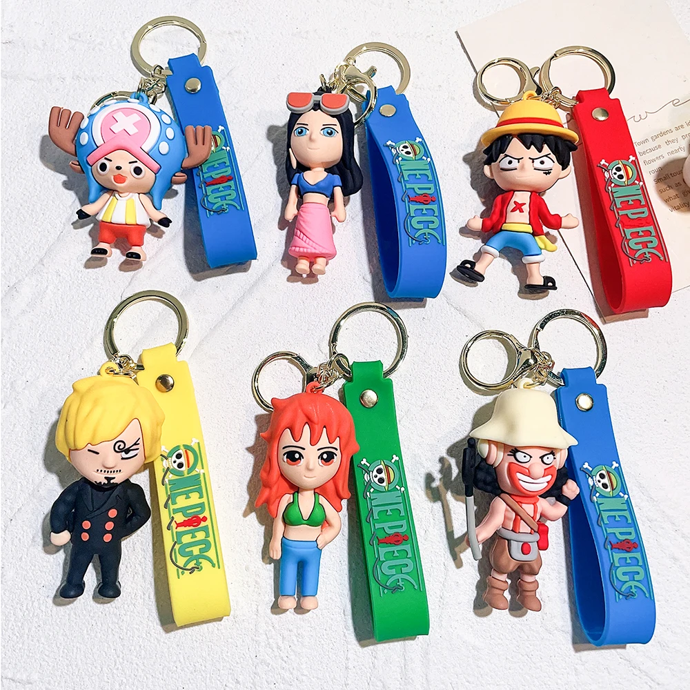 Anime-Cartoon-Onepiece-Keychain-Creative-Monkey-D-Luffy-Roronoa-Zoro ...