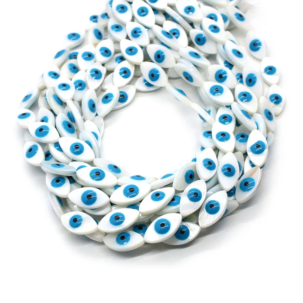 Natural-Shell-Mother-of-Pearl-Shell-Evil-Eye-Beads-for-Jewelry-Making ...