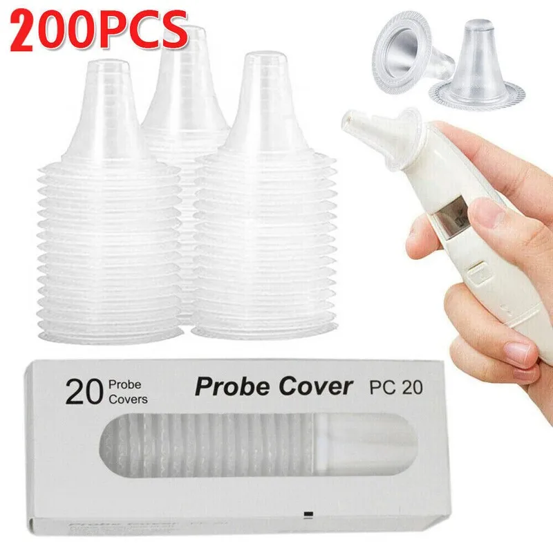 200PCS Ear Thermometer Cover Replacement Lens Filter Probe Cover for ...