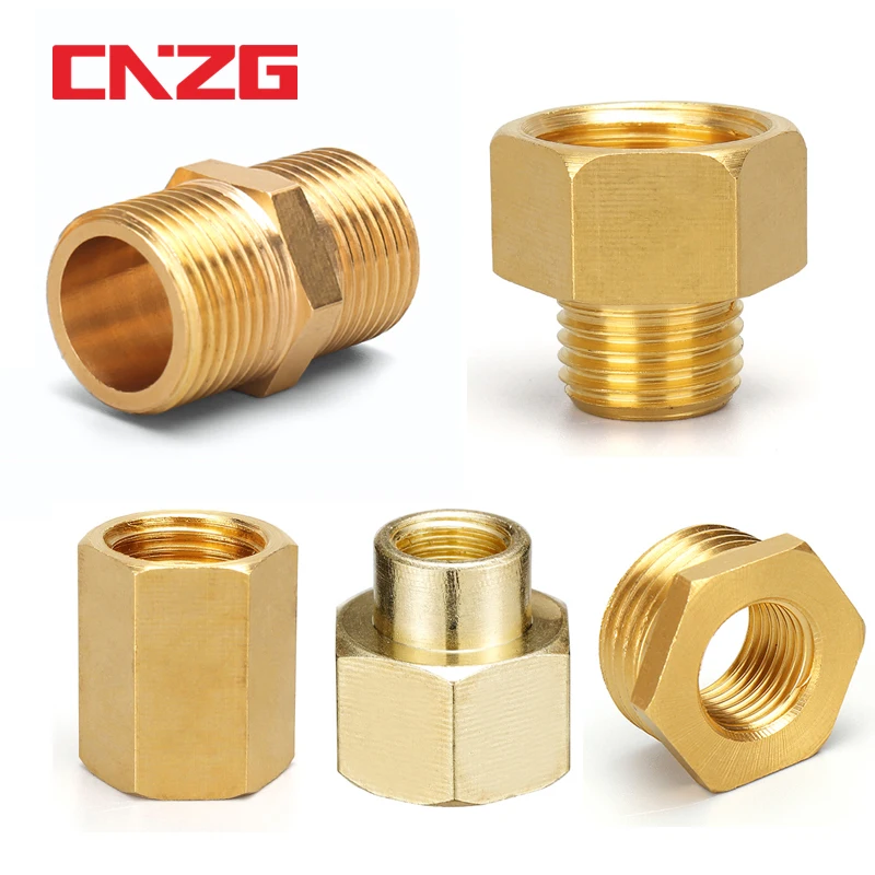 Brass Adapter Fitting Pipe Hex Nipple Fitting Quick Coupler Adapter 1/8 ...