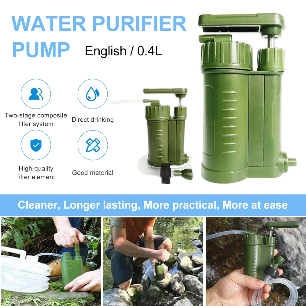 Water Purifier Pump with Replaceable 0.01 Micron Filtration System ...