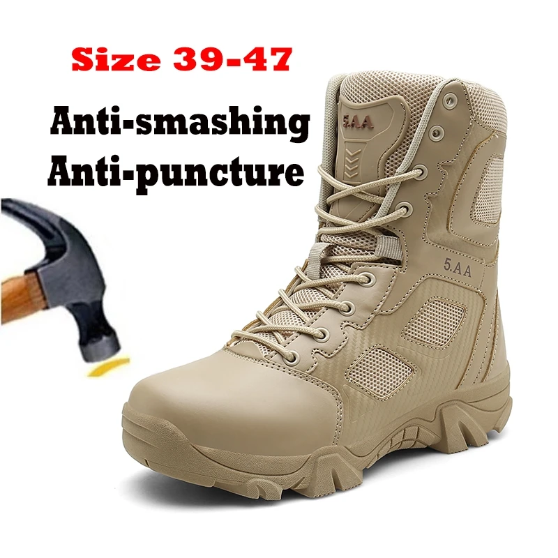 Delta Military Tactical Boots Leather Desert Outdoor Combat Army Boots ...