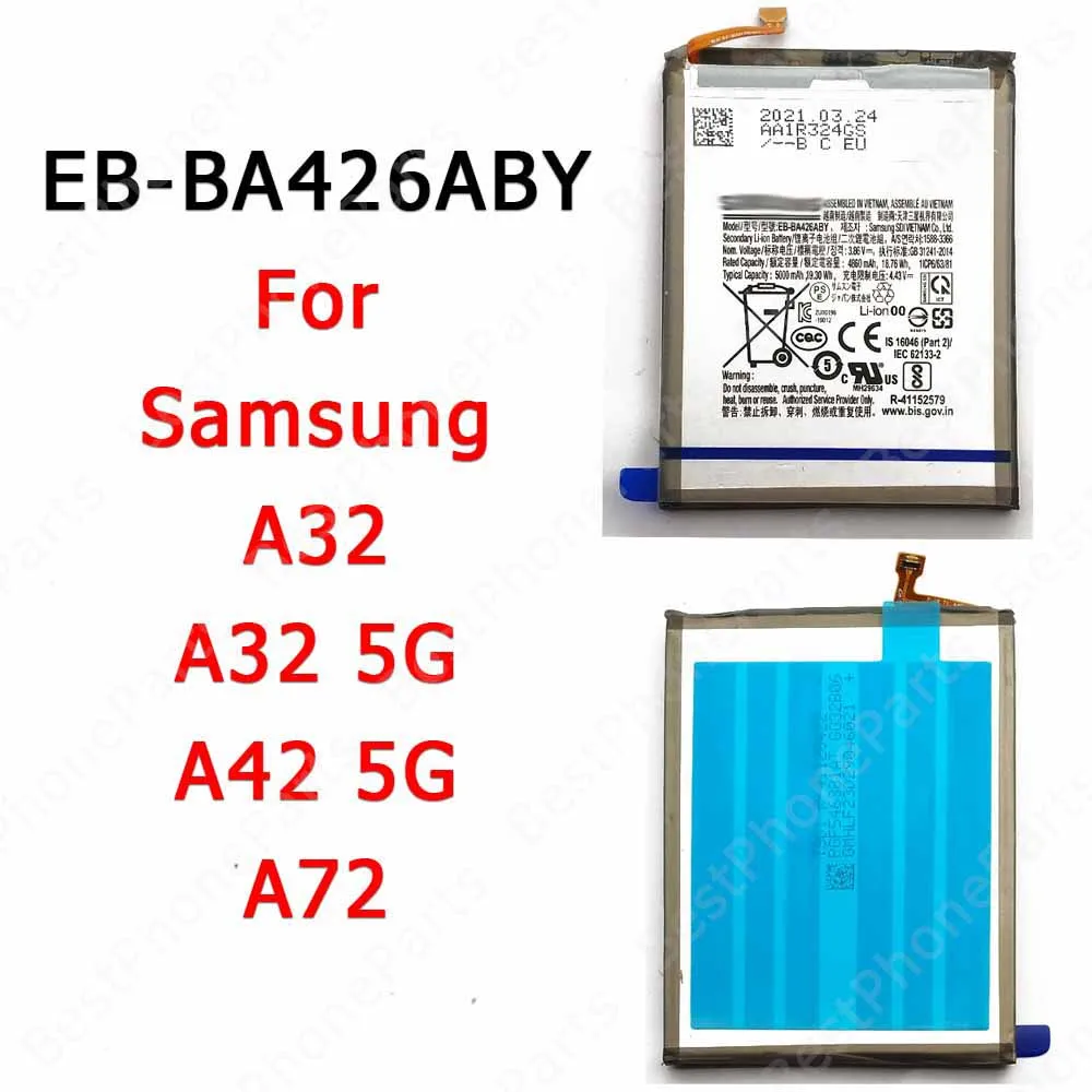 Battery-For-Samsung-Galaxy-A32-A42-5G-A72-Original-Replacement-Li-ion ...
