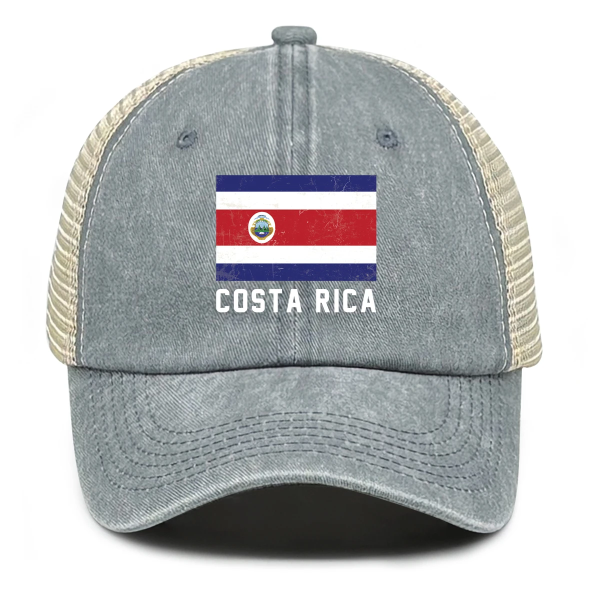 Costa Rica Baseball Cap Flag Print Snapback Trucker Hat Patriotic ...