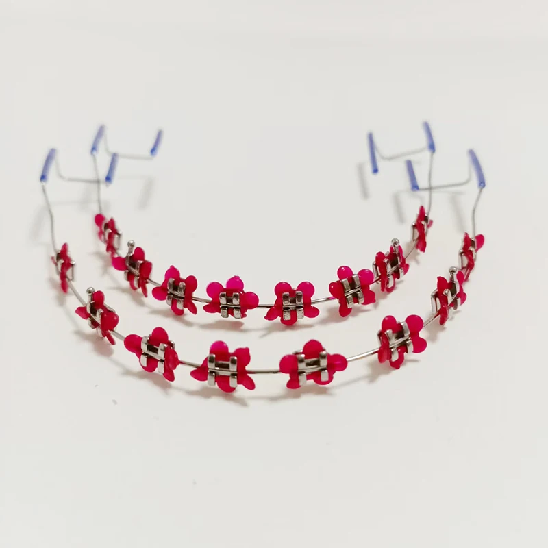5 Pairs Fashion Fake Braces Colorful Temporary Tooth Decoration With ...