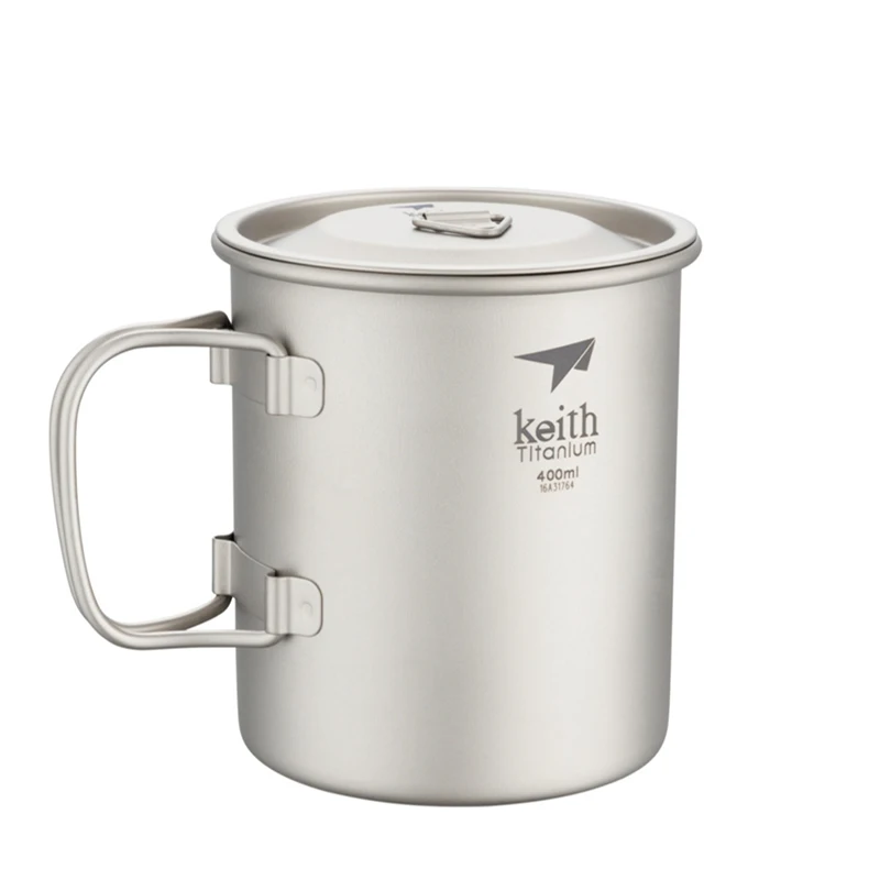 Keith-Camping-Titanium-Mug-400ml-Ultralight-Outdoor-Travel-Picnic ...