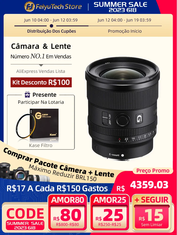 Sony FE 20mm F1.8 G Wide Angle Full Frame Mirrorless Digital Camera ...