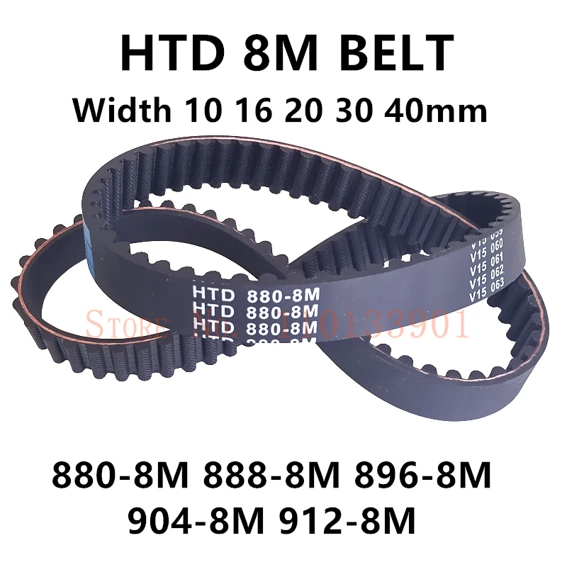 HTD-8M-Synchronous-Timing-Belt-C-880-888-896-904-912-Width-20-30-40mm ...