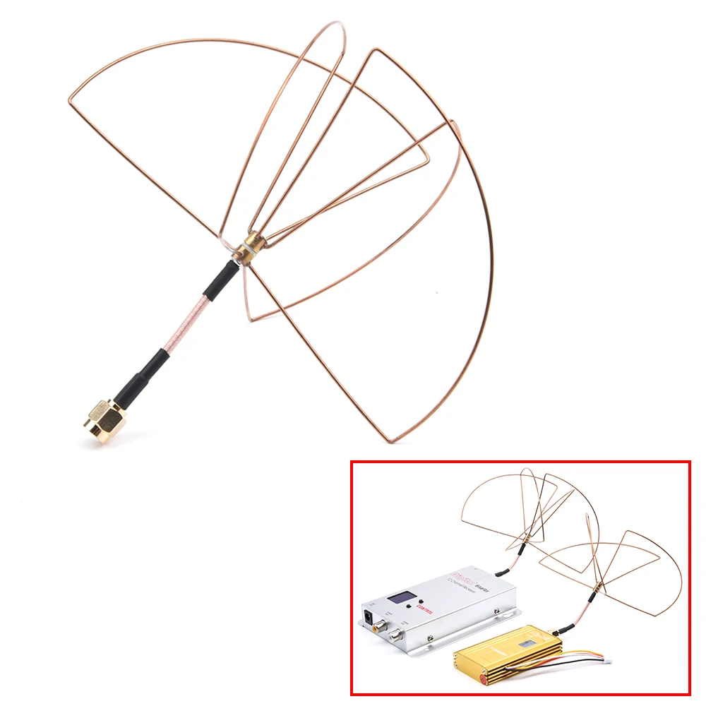 RC FPV 1.2G 1.2GHz Clover Leaf Antenna Circular Polarized SMA Male For ...