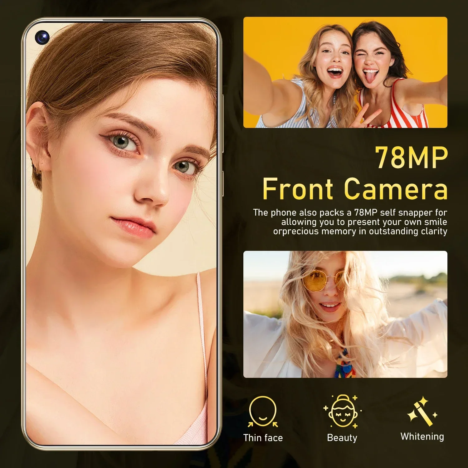 Cell phone 7.3inch Smartphone Android 14 Mobile phones 5G Dual SIM 22GB ...