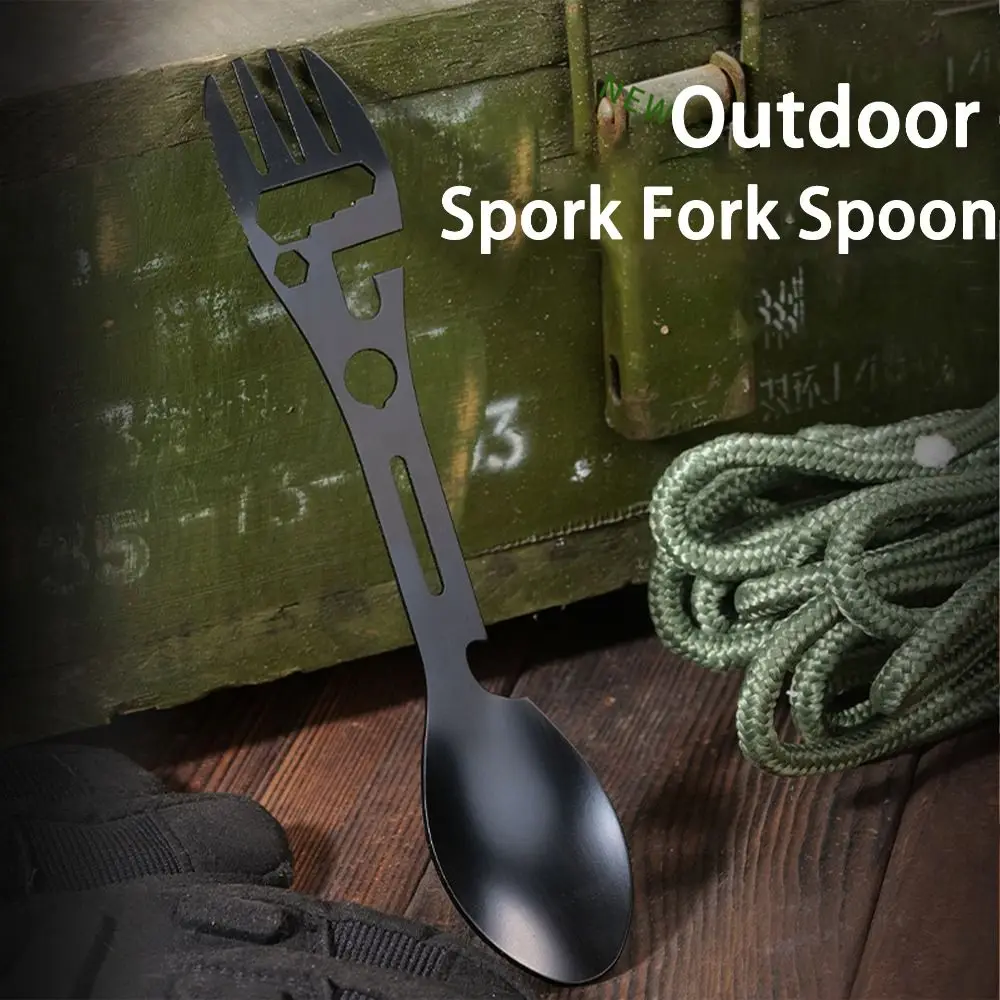 10-in-1-Outdoor-Spork-Fork-Spoon-Stainless-Steel-Wrench-Camping ...