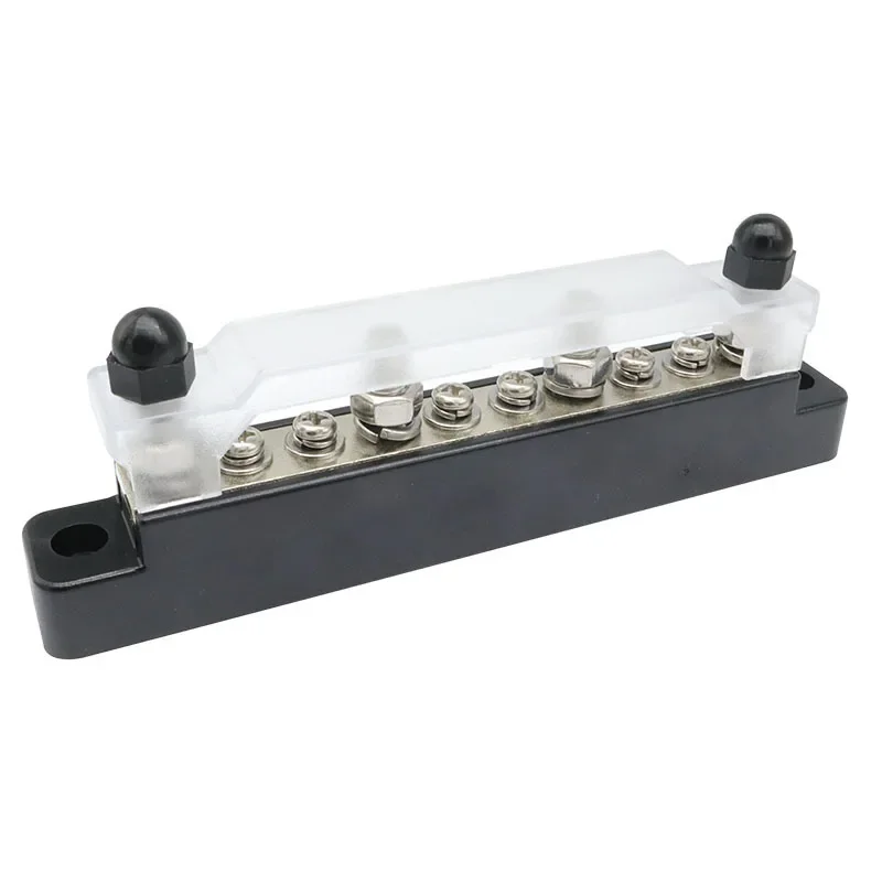 RED WOLF 150A 12V Bus Bar With Cover, Power Distribution Block 6 X 1/4 ...