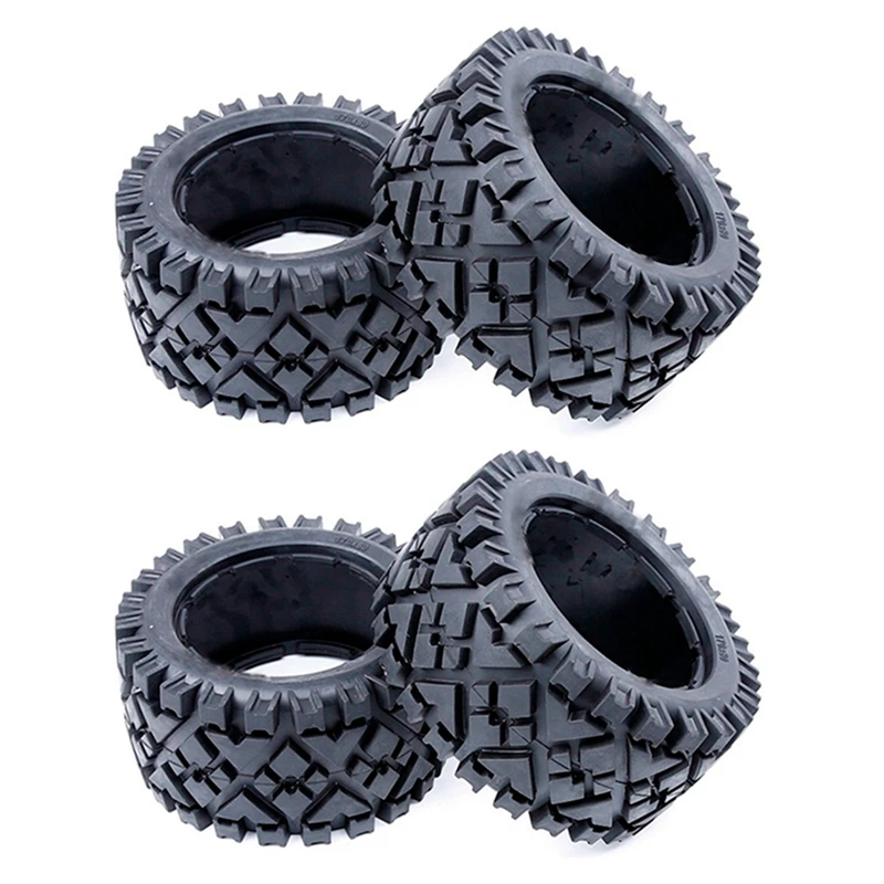 4X RC Car All Terrain Rear Tires Skin Without Inner Foam For 1: 5 Scale ...