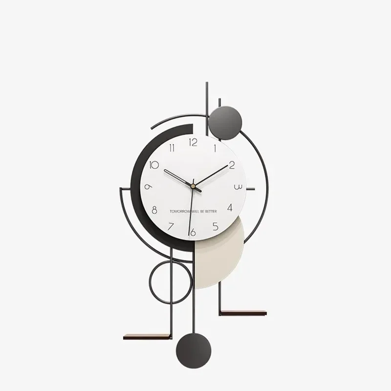 Pendulum-Living-Room-Clocks-Wall-Modern-Wood-Large-Digital-Wall-Clock ...