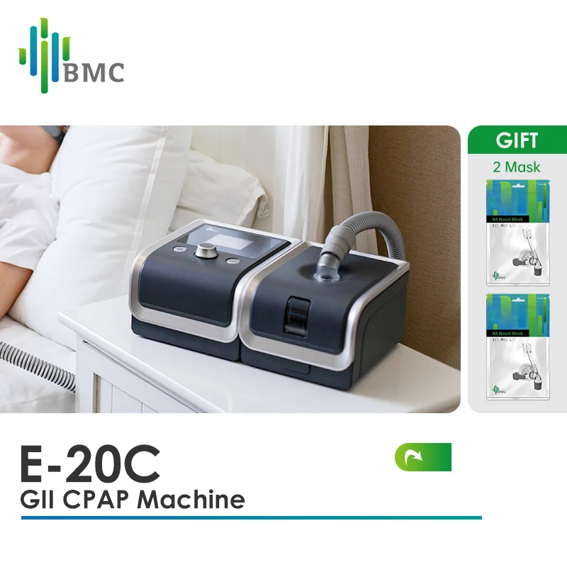 Bmc-cpap-Maschine-E-20C-mit-2-cpap-Maske-Kopf-bedeckung-Luftbe-feuchter ...