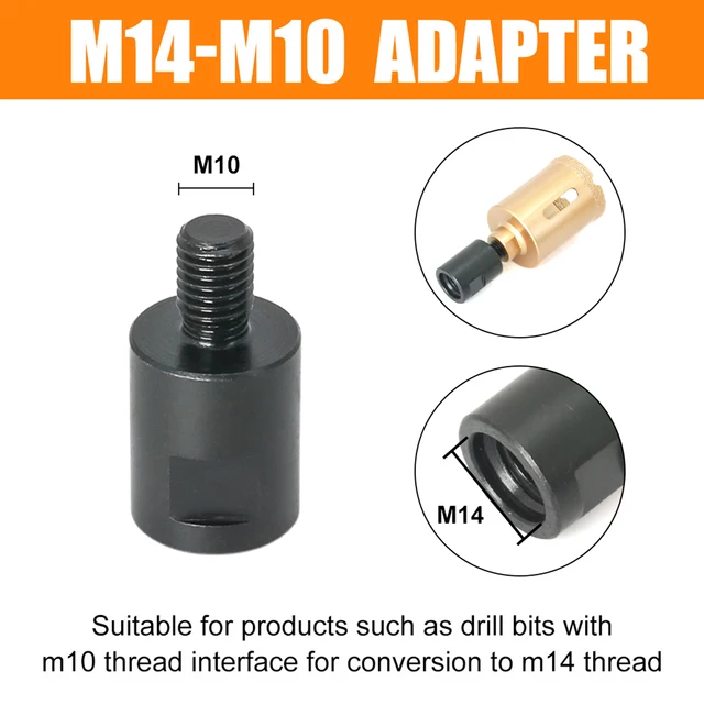 M14 M10 5/8-11'' Adapter Angle Grinder Thread Converter Adaptive Shaft ...
