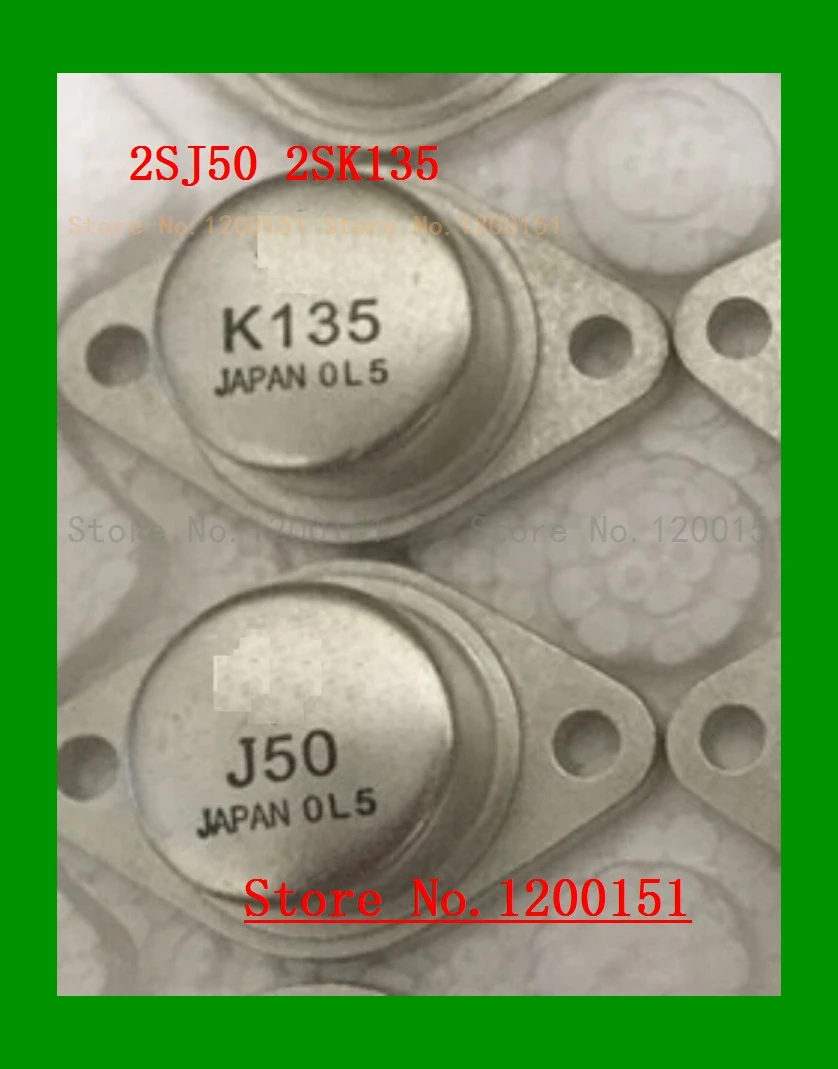 2pcs/lot 2SJ50 2SK135 J50 K135 A pair TO-3