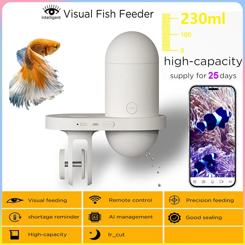 Automatic-Fish-Tank-Feeder-Intelligent-Visual-Timing-Feeding-Aquarium ...