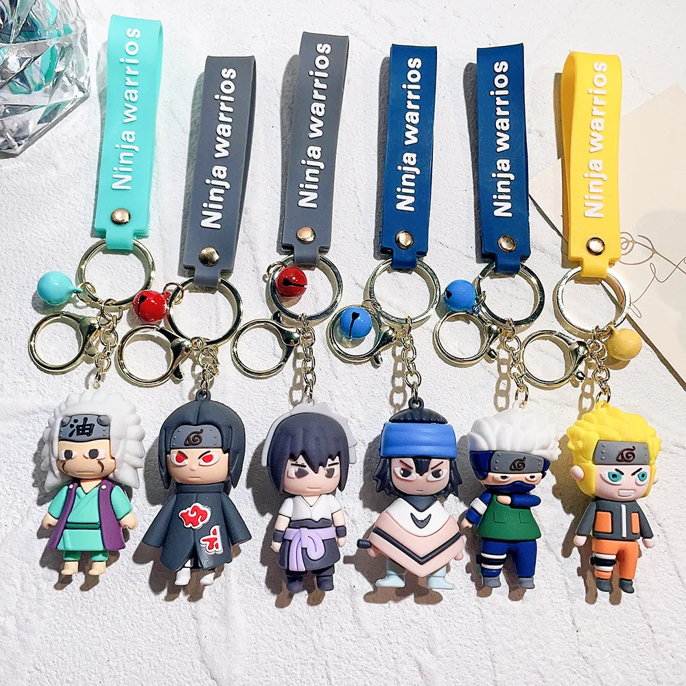 Anime-Naruto-Action-Figures-Keychains-Sasuke-Kakashi-Uchiha-Key-Pendant ...