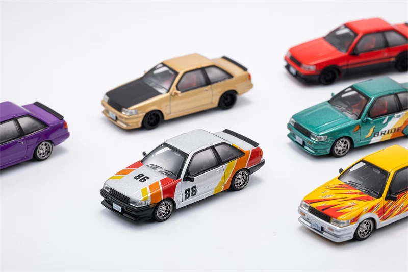 DCT-1-64-Corolla-Levin-AE86-red-Gold-Green-Purple-TRD-LHD-Diecast-Model ...