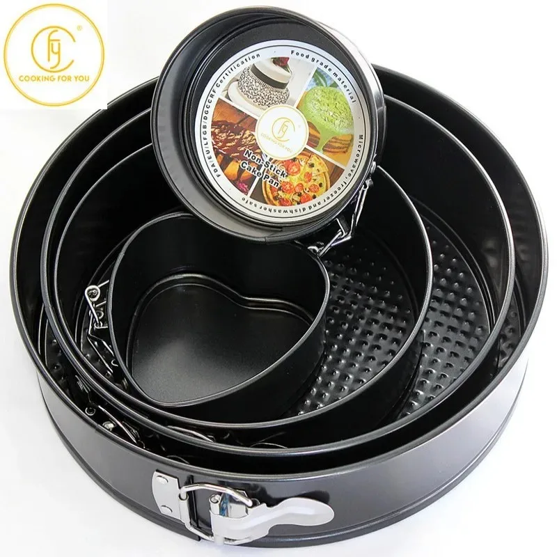 4-7-9-10-Inch-Non-Stick-Removable-Bottom-Metal-Cake-Pan-Set-Bake-Mould ...