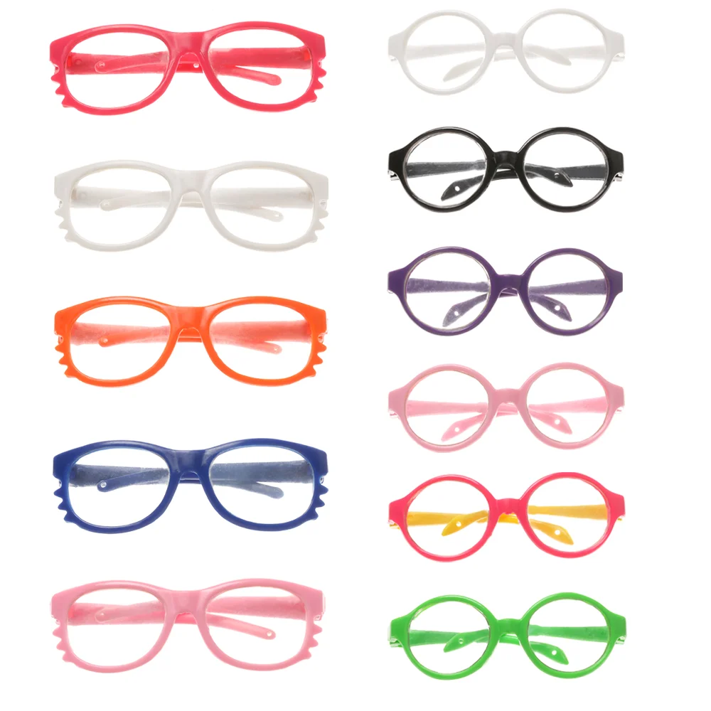 Round Frame Eyewear for 18 Inch Doll Toy Miniature Eyeglasses Mini ...