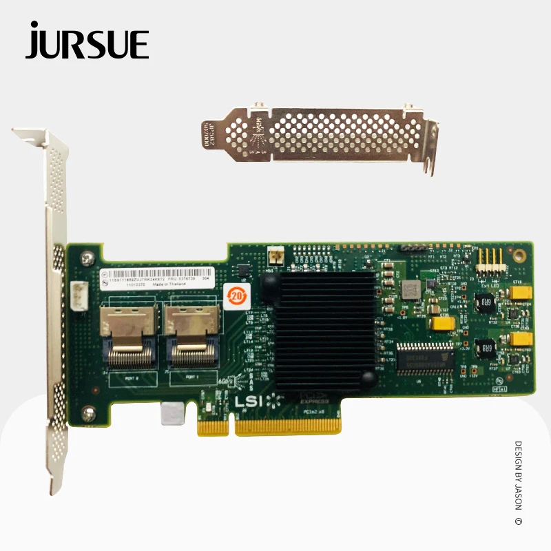 플레잉카드 LSI MegaRAID RAID 컨트롤러 카드, 서버 PCIe 확장기 카드, 8 포트, 6Gbps SAS SATA ...