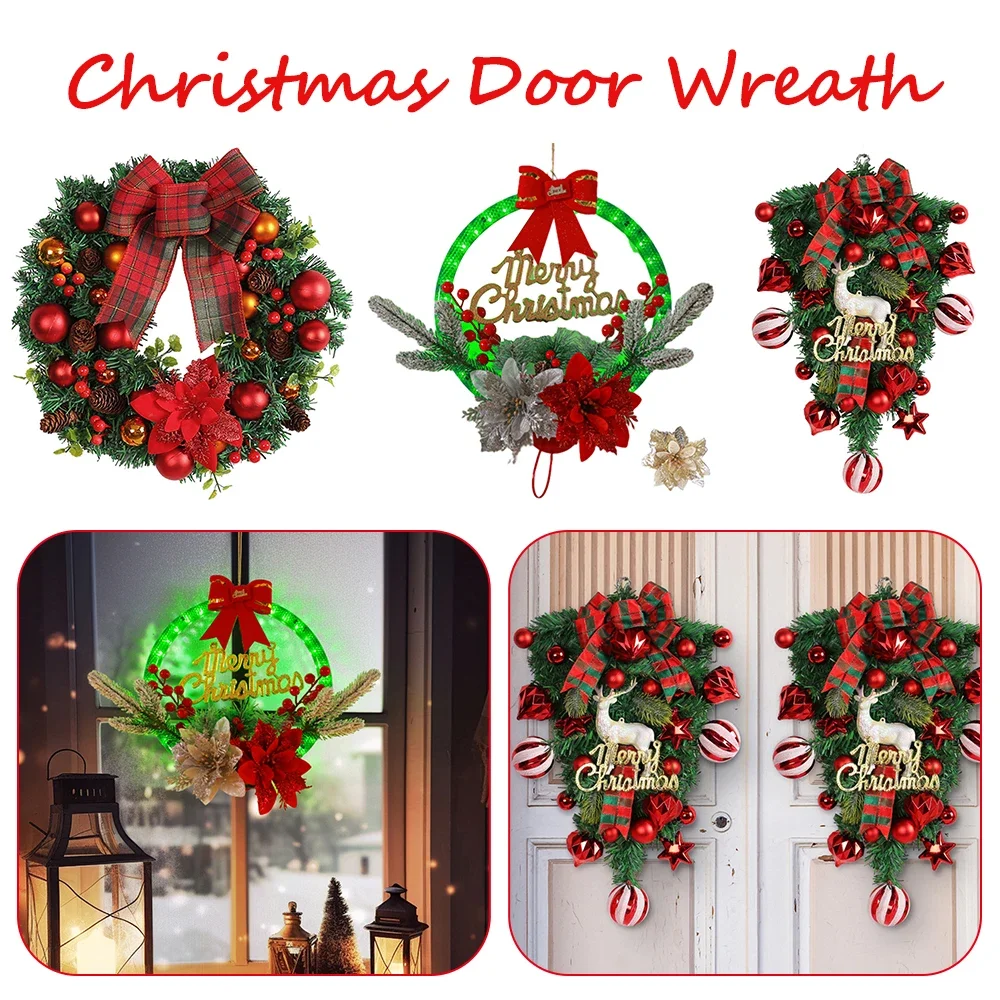 Christmas-Simulation-Wreath-Artificial-Holiday-Art-Wreath ...