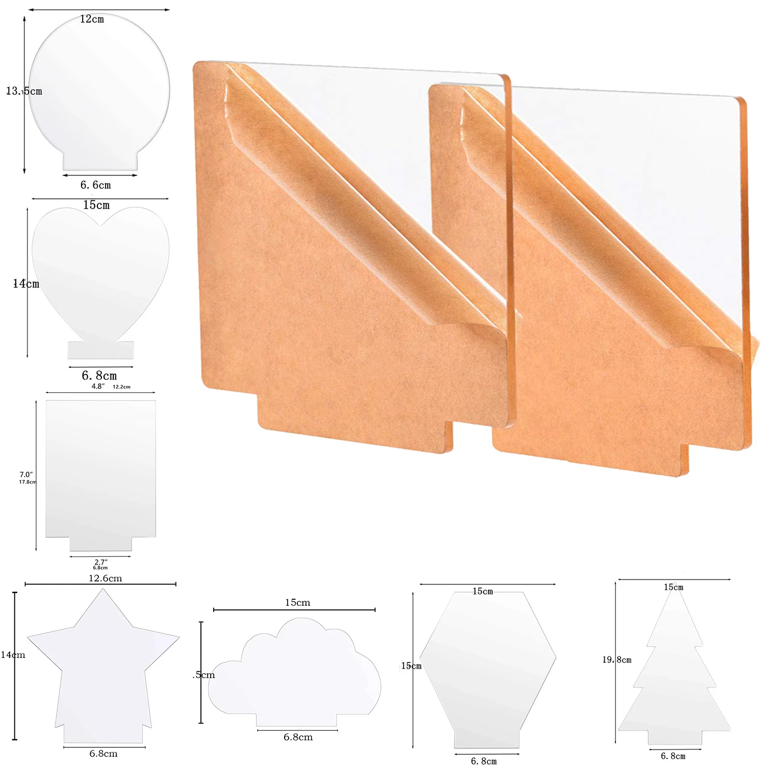 9-Shape-Clear-Acrylic-Panels-4mm-Perspex-Sheet-for-LED-Light-Base-Blank ...