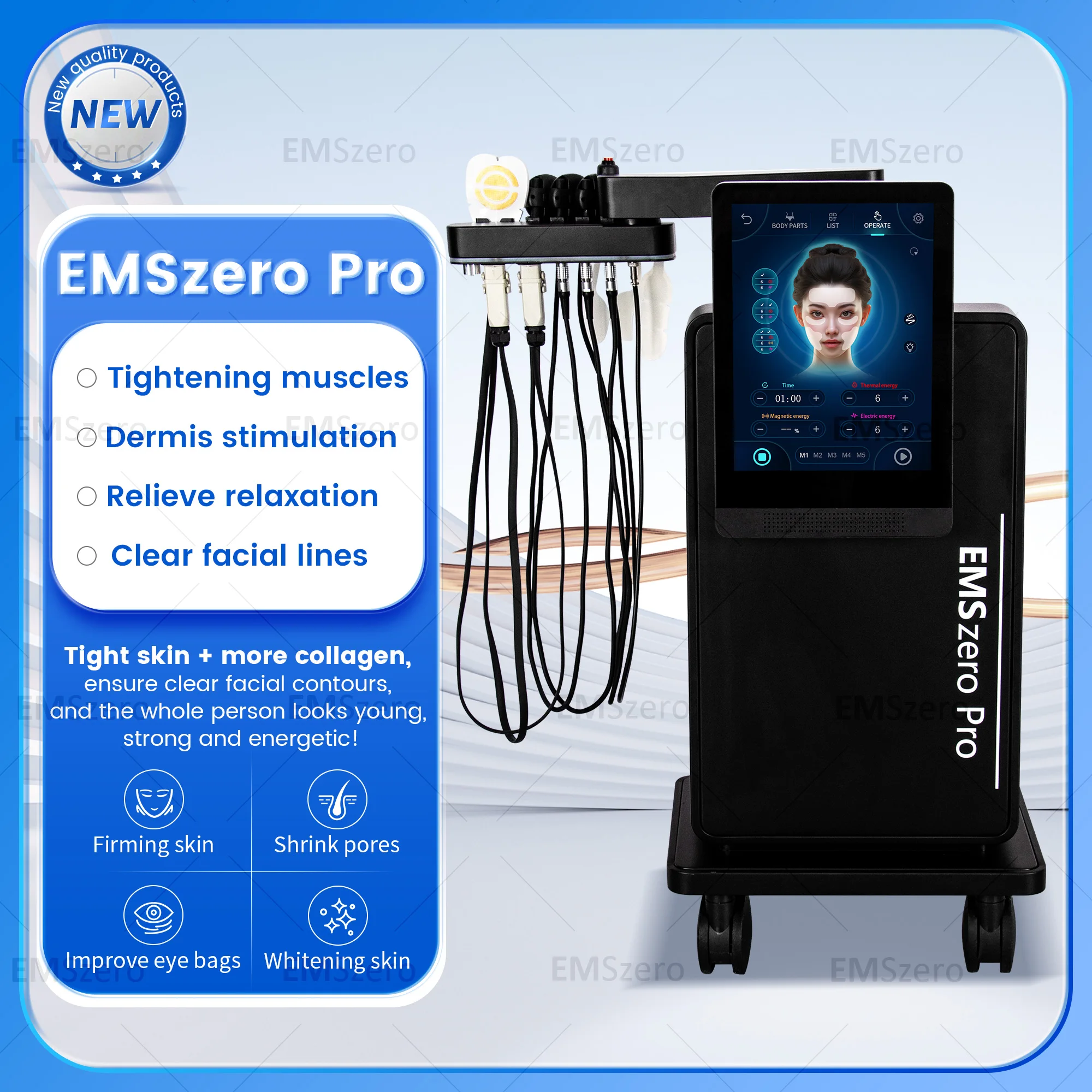 NEW-Muscle-Toning-Face-Heat-Energy-Output-And-Strong-Pulsed-Magnetic ...