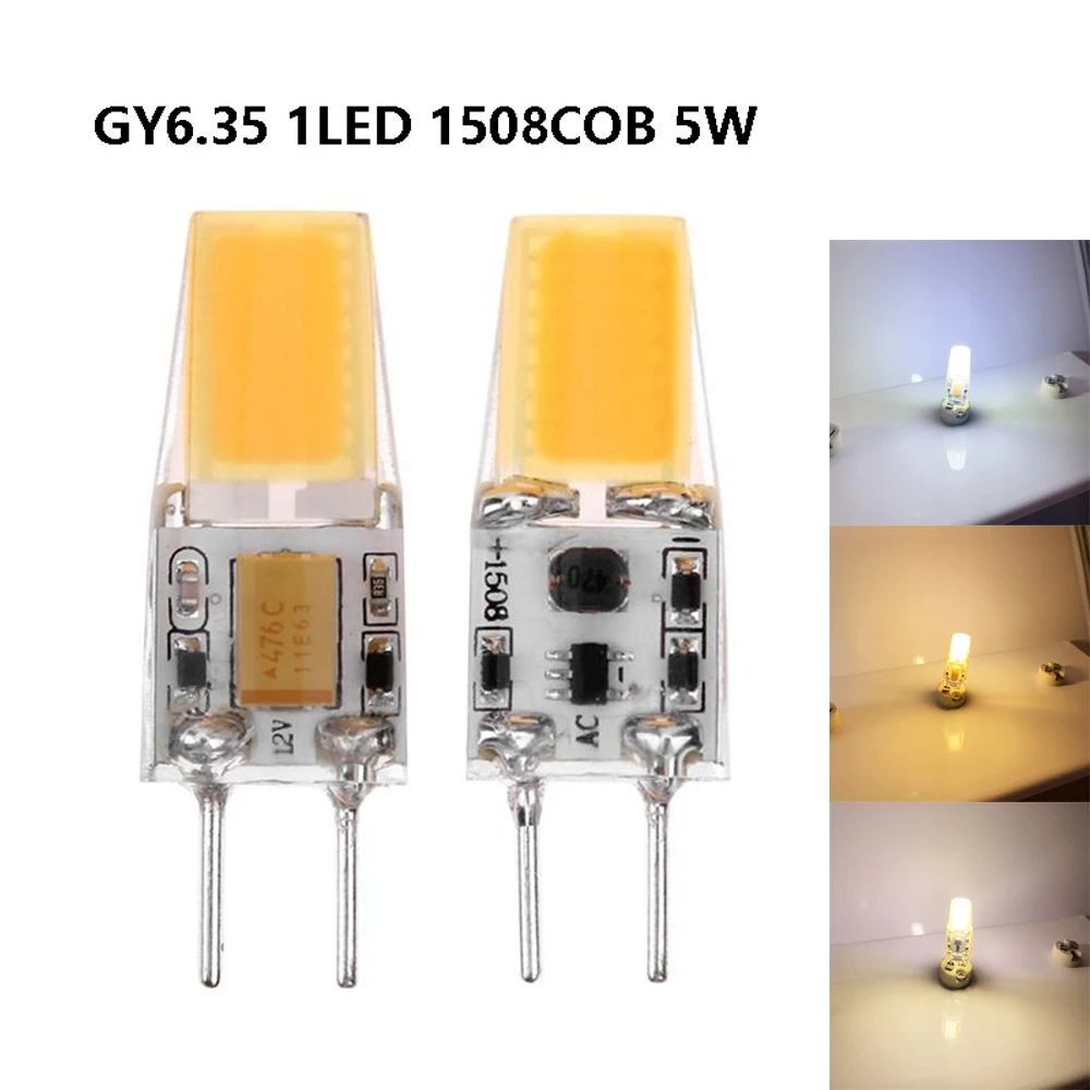 GY6-35-LED-Lamp-Crystal-Sapphire-Lamp-1508SMD-5W-AC-DC12V-LED-COB ...