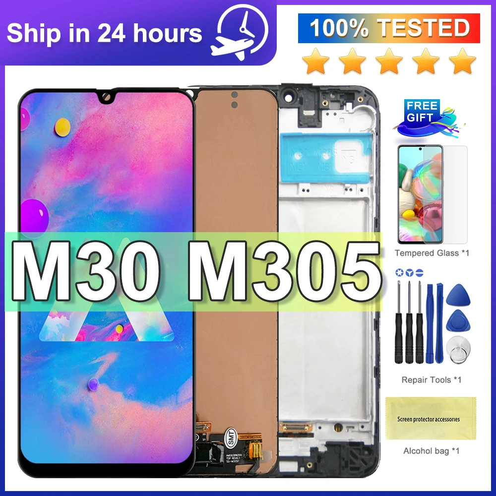 6.4'' LCD For Samsung Galaxy M30 2019 Display Touch Screen Digitizer Assembly Replacment For ...