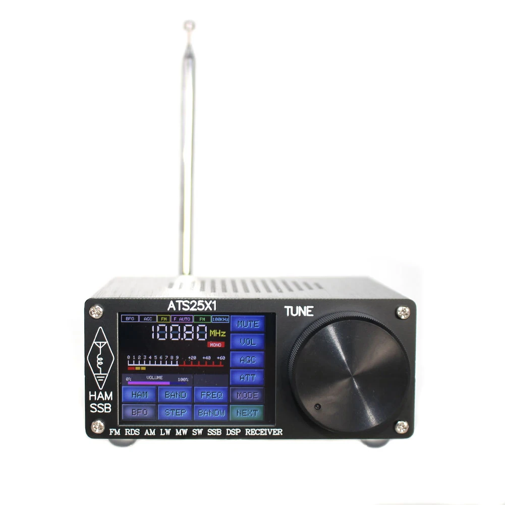 ATS 25X1 Si4732 Full Band Radio Receiver with 2.4 inch Touch Screen FM ...