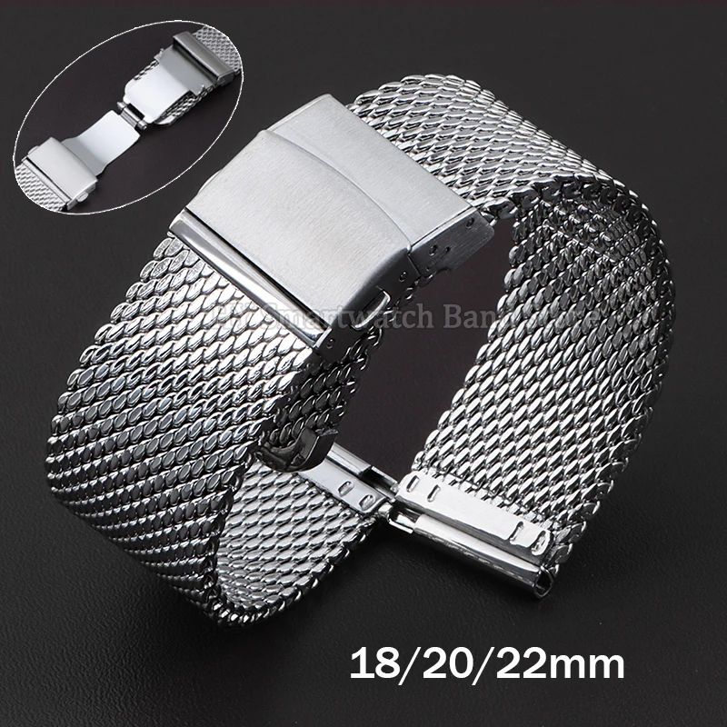 Milanese-1-0mm-Mesh-Steel-Strap-for-Seiko-for-Omega-Quick-Release ...