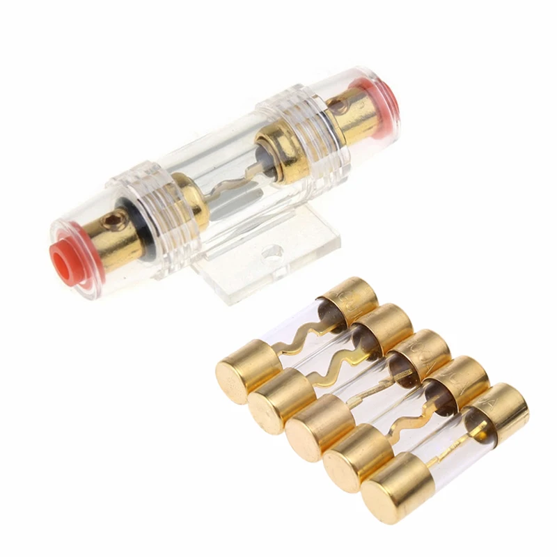 2Pcs-Gold-Plated-Glass-AGU-Fuse-Fuses-Pack-Car-Audio-Amp-Amplifier-20 ...