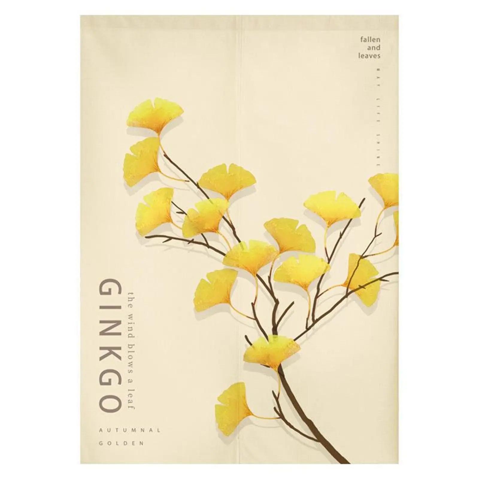 Ginkgo-biloba-Japanese-Noren-Doorway-Curtains-Microfiber-Artistic-Style ...