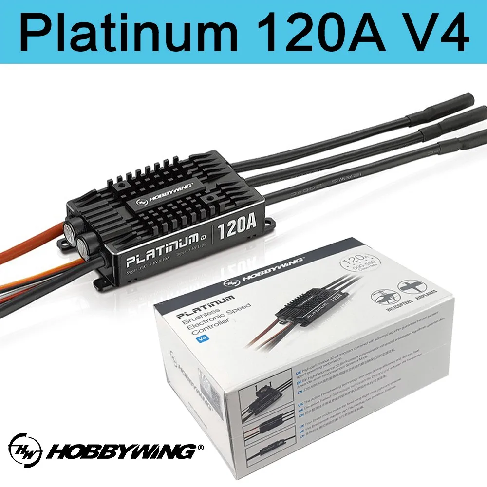 Hobbywing Platinum Pro V4 120a 3-6s Lipo Bec Empty Mold Brushless Esc ...
