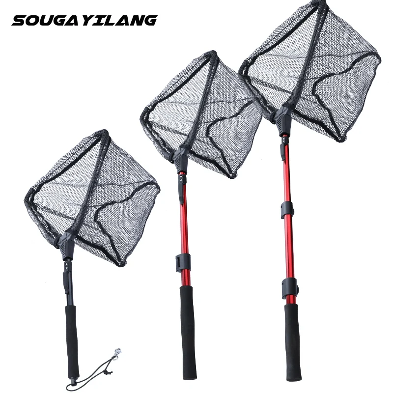 Sougayilang-95cm-112cm-Collapsible-Fishing-Net-Aluminum-Alloy-Handle ...