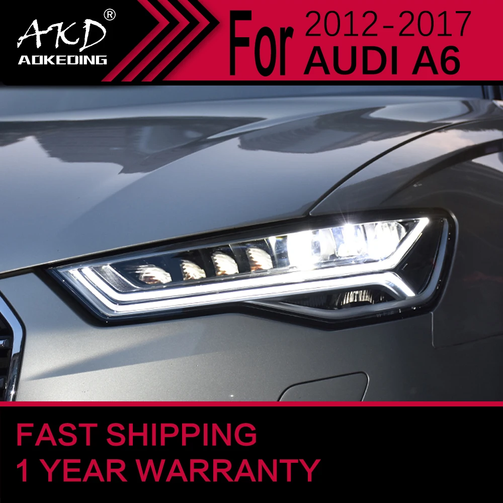 Car-Lights-for-Audi-A6-A6L-LED-Headlight-2012-2018-C7-Head-Lamp-Drl ...