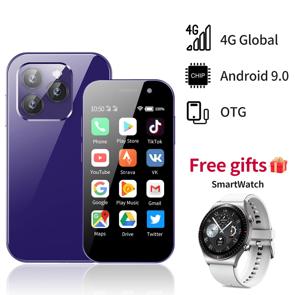 SERVO-15Pro-Mini-Smartphone-Dual-SIM-Android-GPS-3-0-Inch-HD-4G-Global ...