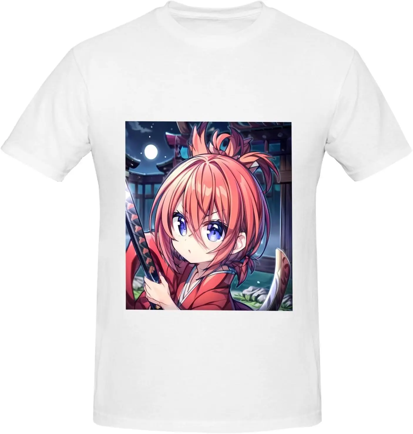 Anime-T-Shirt-Ru-rouni-K-enshin-Summer-Short-Sleeve-Tees-Cartoon-Micro ...
