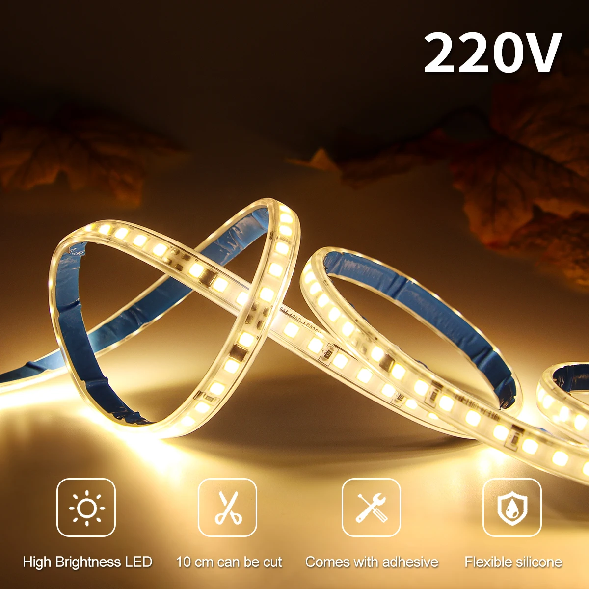 4000K Nature White 240V 10CM Cuttable LED Strip Light Ceiling [B ...